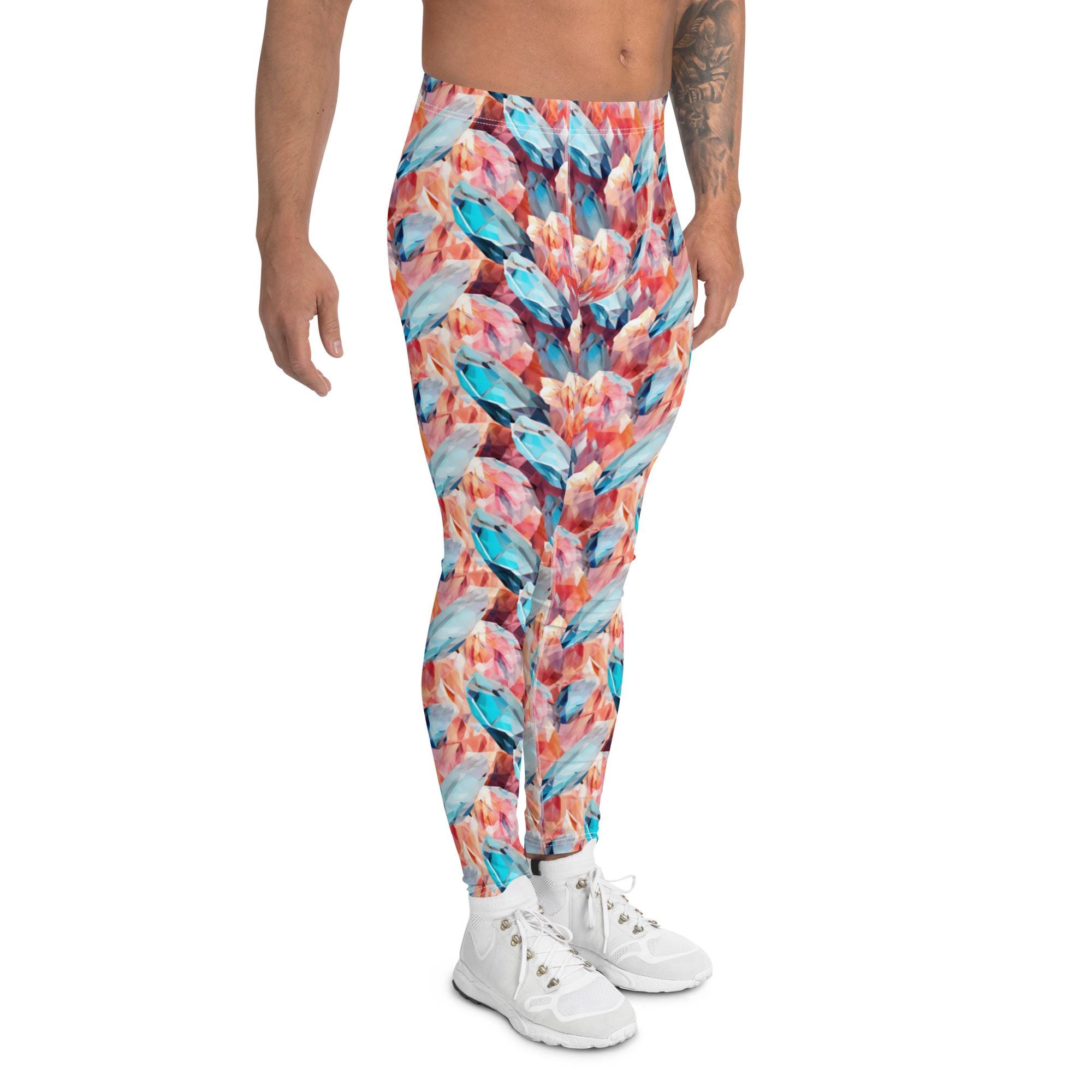 Cute Colorful Crystal Men's Leggings as Gifts for Boyfriend Surfers ...