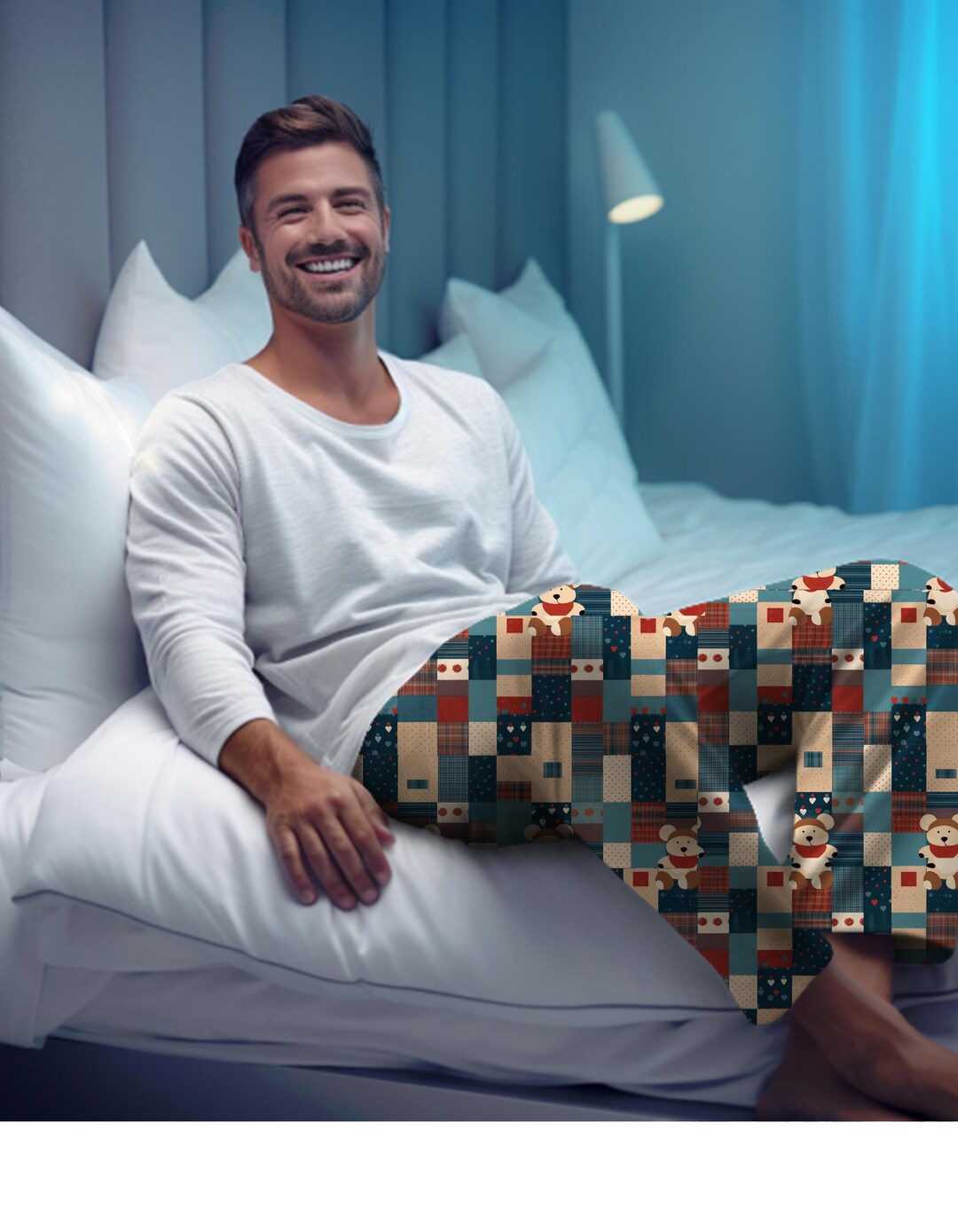 Teddy Bear Pajamas Bottoms for Couples - Cute Matching Pyjamas for ...