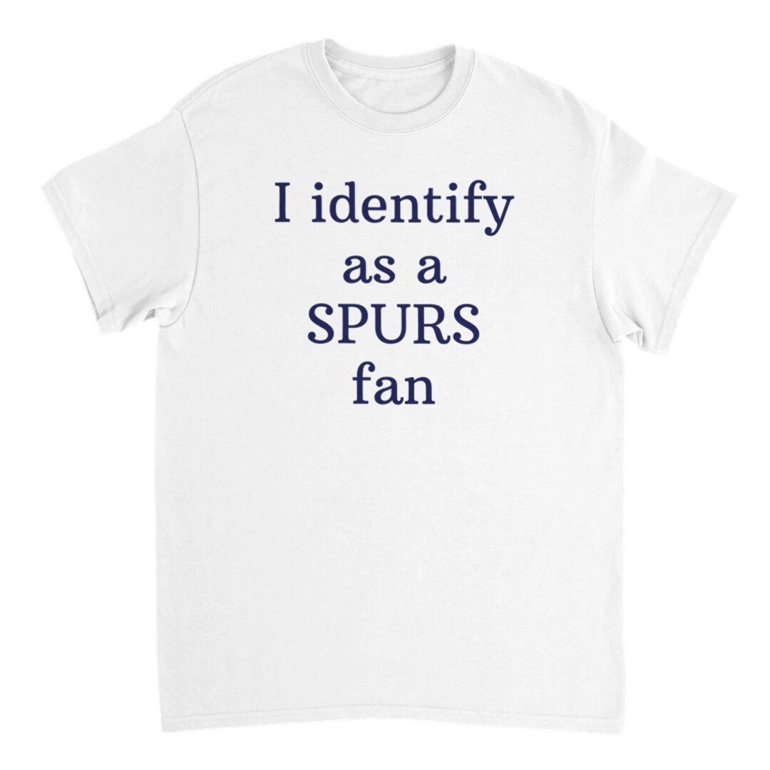 Unique 'I Identify as a Spurs Fan' Slogan Heavyweight Unisex Crewneck T ...
