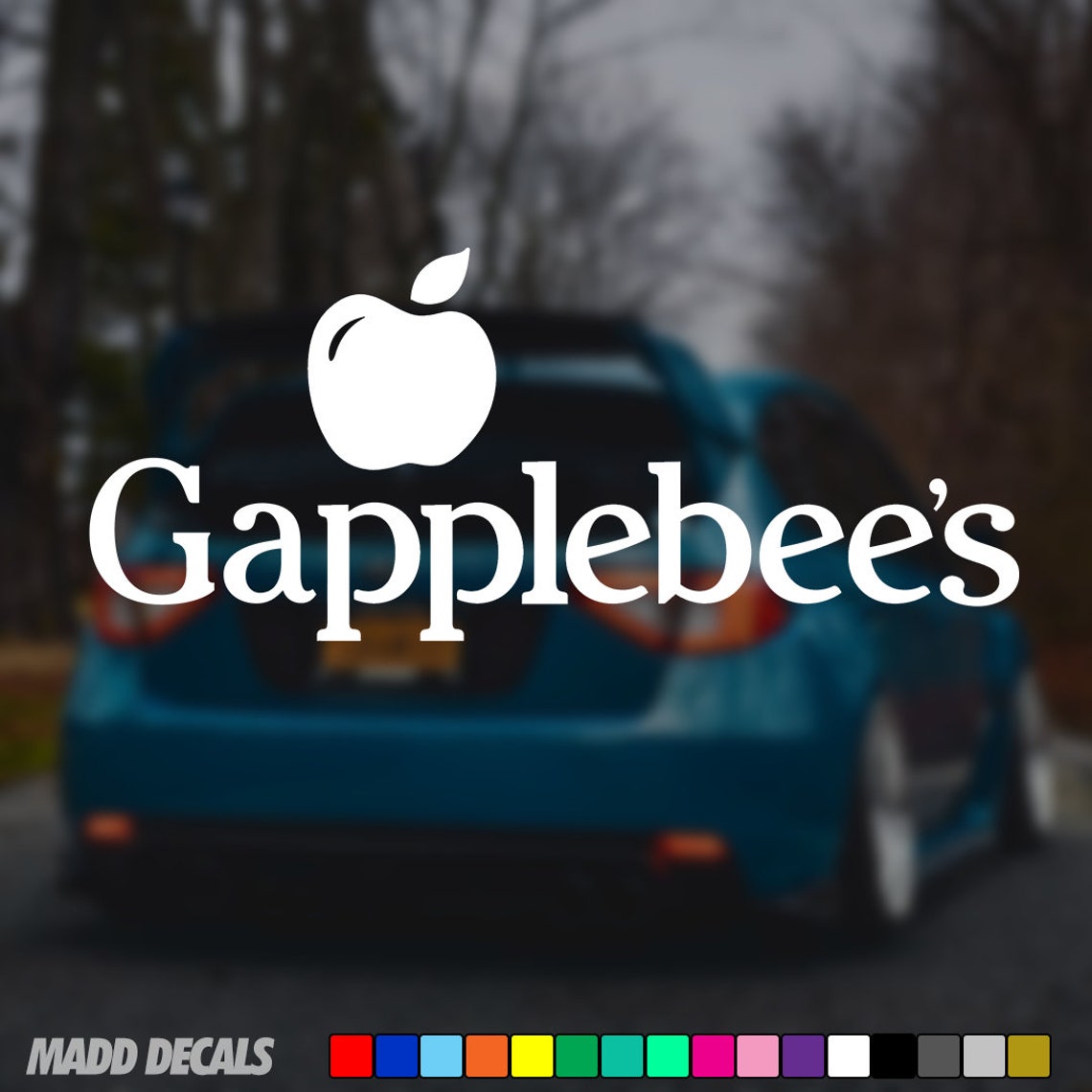 Gapplebees Sticker Decal Street Race Gapped Sticker Funny JDM - Etsy