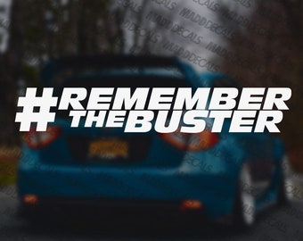 Paul Walker Remember the Buster Skyline Die-cut Decal Sticker - Etsy