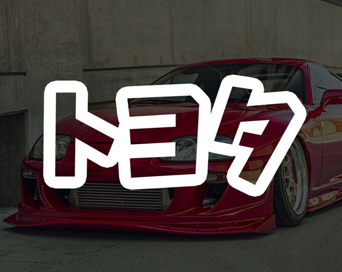 TEQ Logo Sticker, Vintage Toyota Sticker, Japanese Katakana, Retro Logo ...