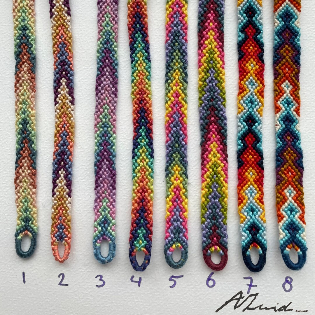Rainbow Friendship Bracelets | Rainbow Friendshipbracelets | Macrame ...