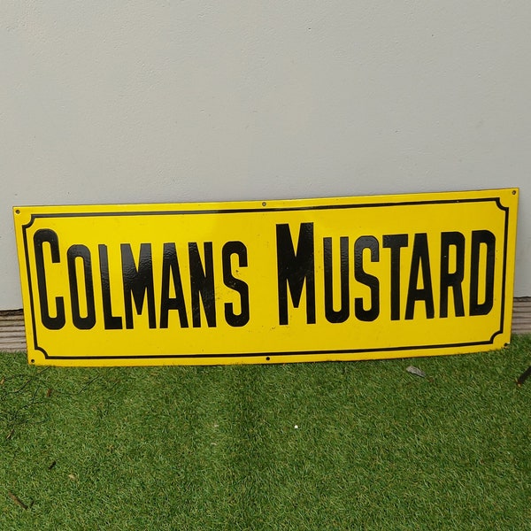 Colmans Mustard Sign - Etsy