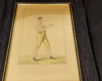 Antique Boxing Print - Etsy