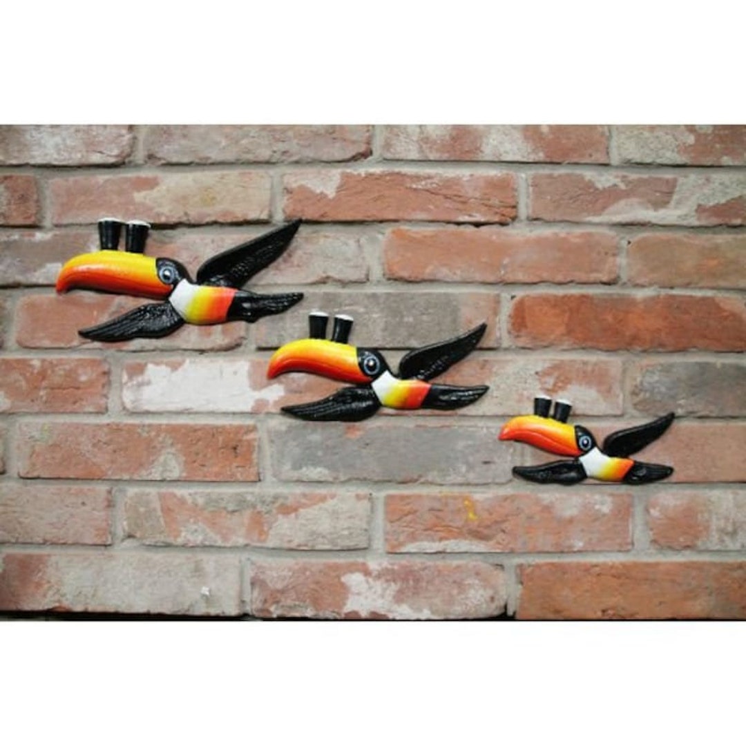 Cast Iron Guinness Graduated Trio Flying Toucans/guinness Gift - Etsy