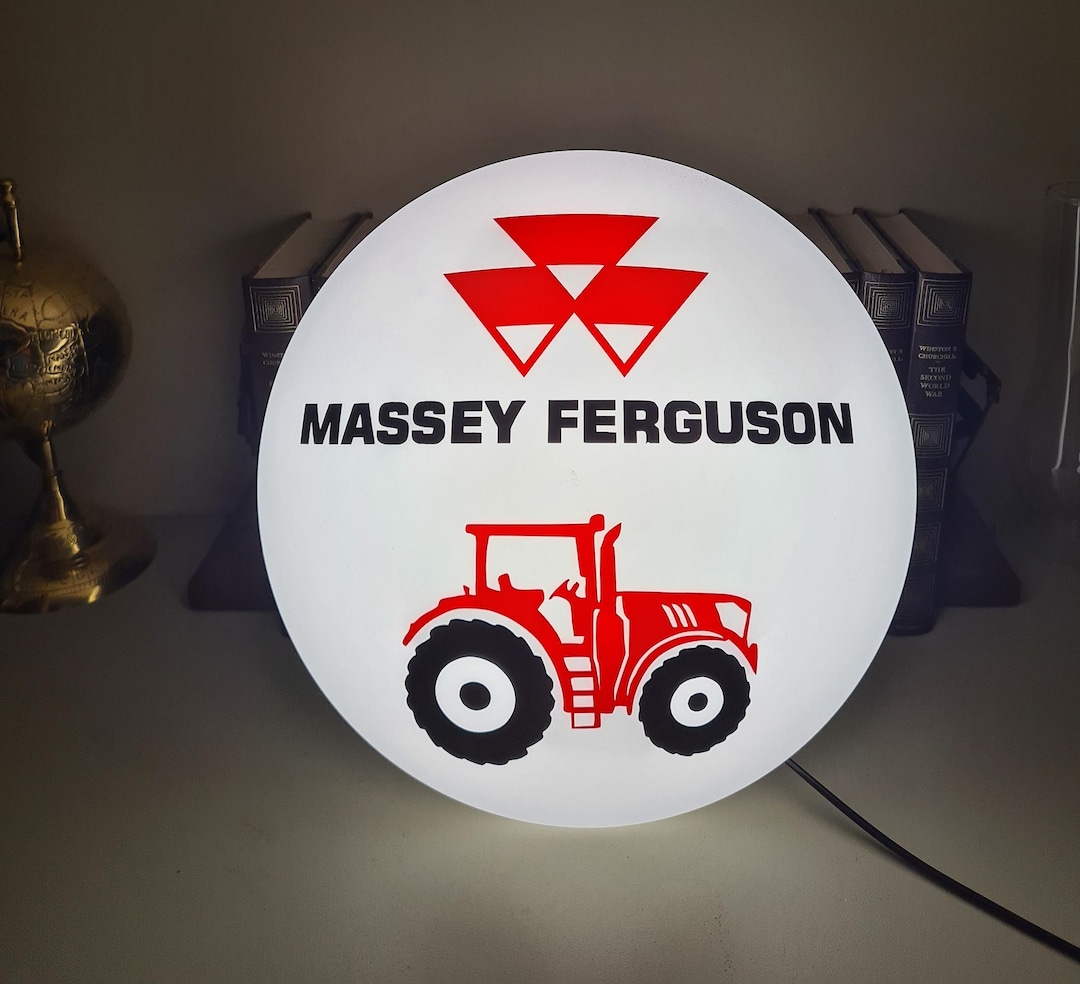 Led Back-lit Massey Ferguson Tractor Light/massey Ferguson - Etsy