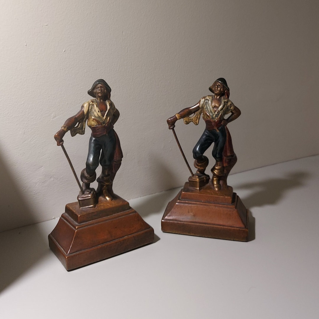Armour Bronze Pirate Swashbuckling Bookends Made in USA/ - Etsy