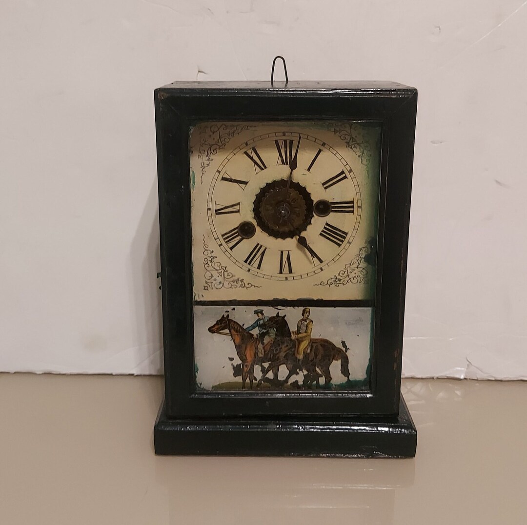Antique Early Primitive Alarm Clock/antique Alarm Clock/antique Mantle ...