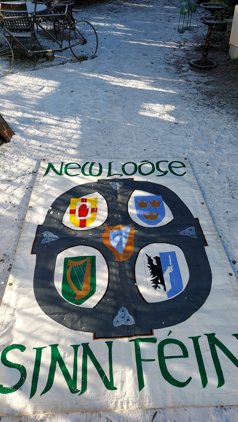 Vintage Hand Painted Irish Troubles Political Double Sided - Etsy UK