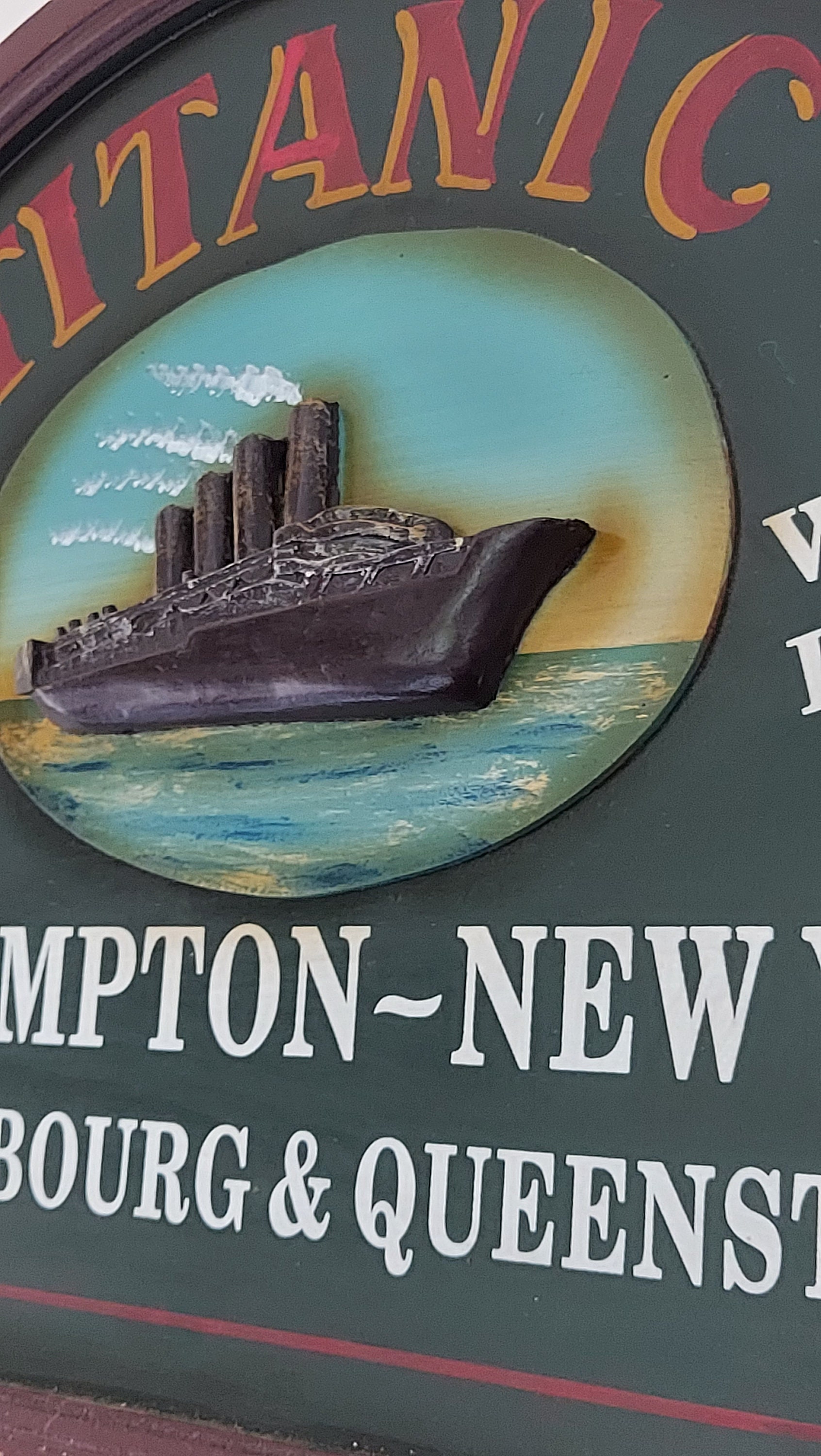 Titanic Wall Plaque 3d Ship./wood and Resin World Famous - Etsy