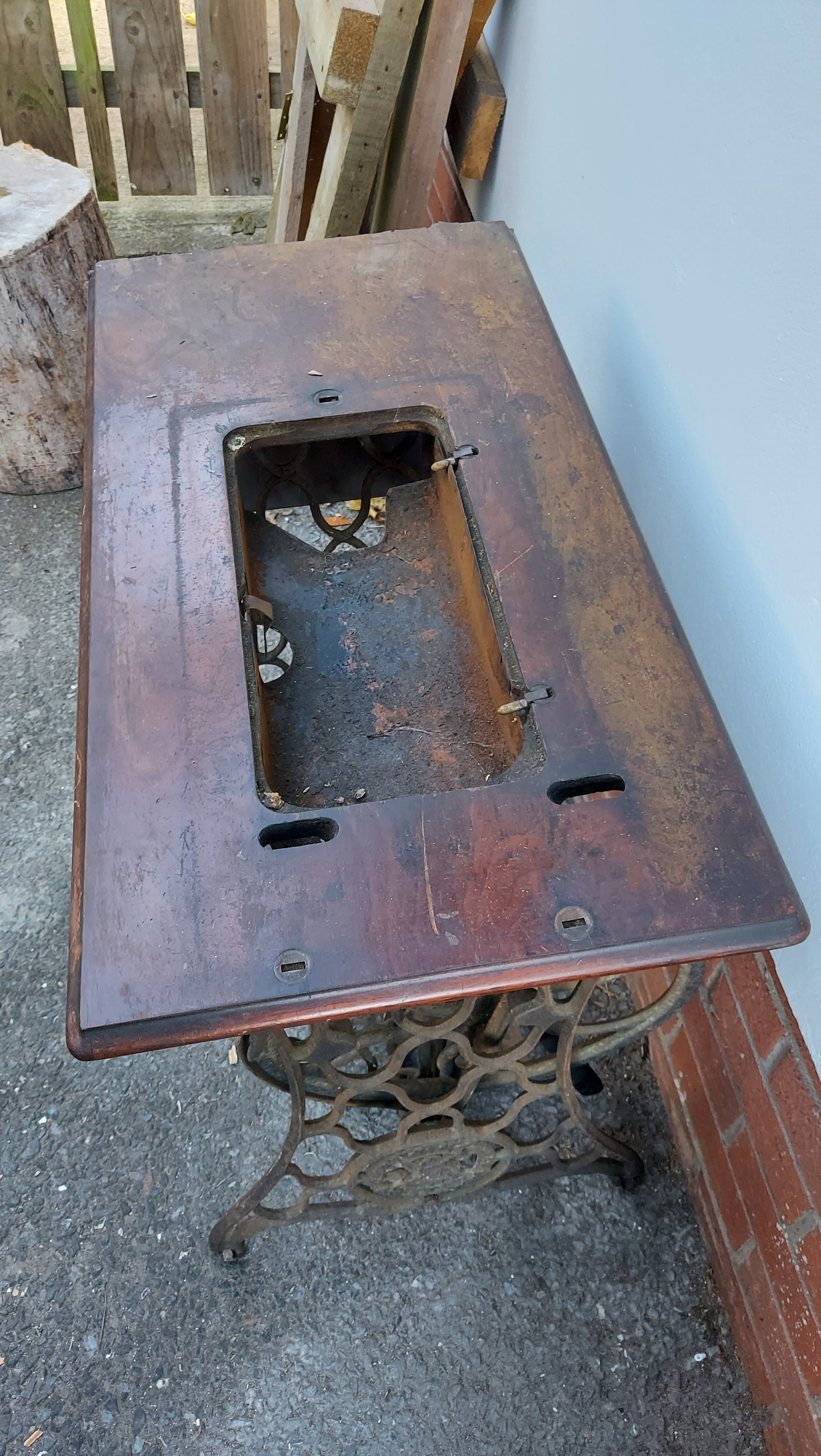 Old Singer Cast Iron Sewing Machine Table Base - Etsy