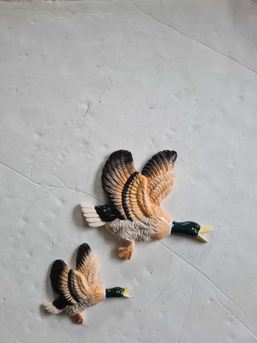 Vintage Retro Ceramic Flying Ducks/ - Etsy