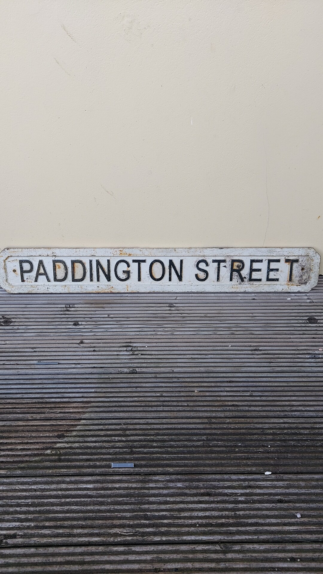Large Heavy Cast Iron Original Paddington Street Sign/london Street ...