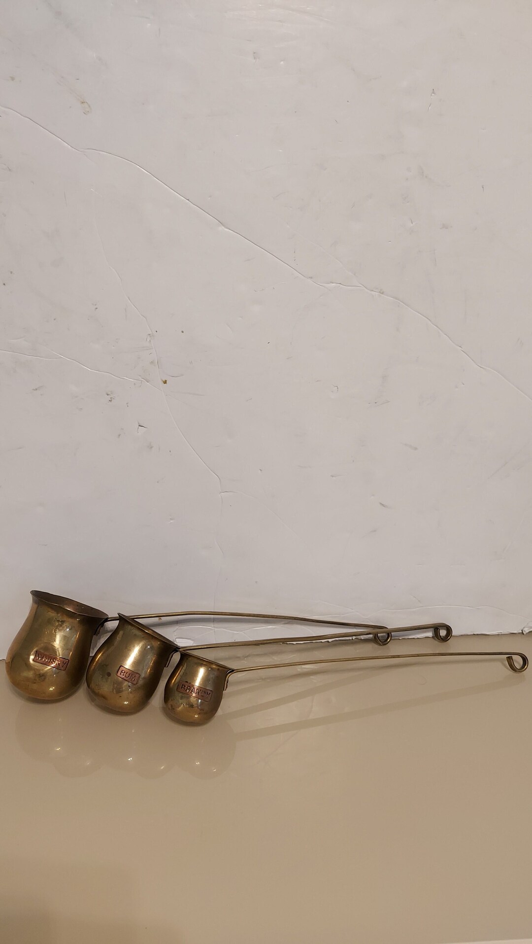 Vintage Set of 3 Whiskey,brandy and Rum Copper Ladle Scoops - Etsy