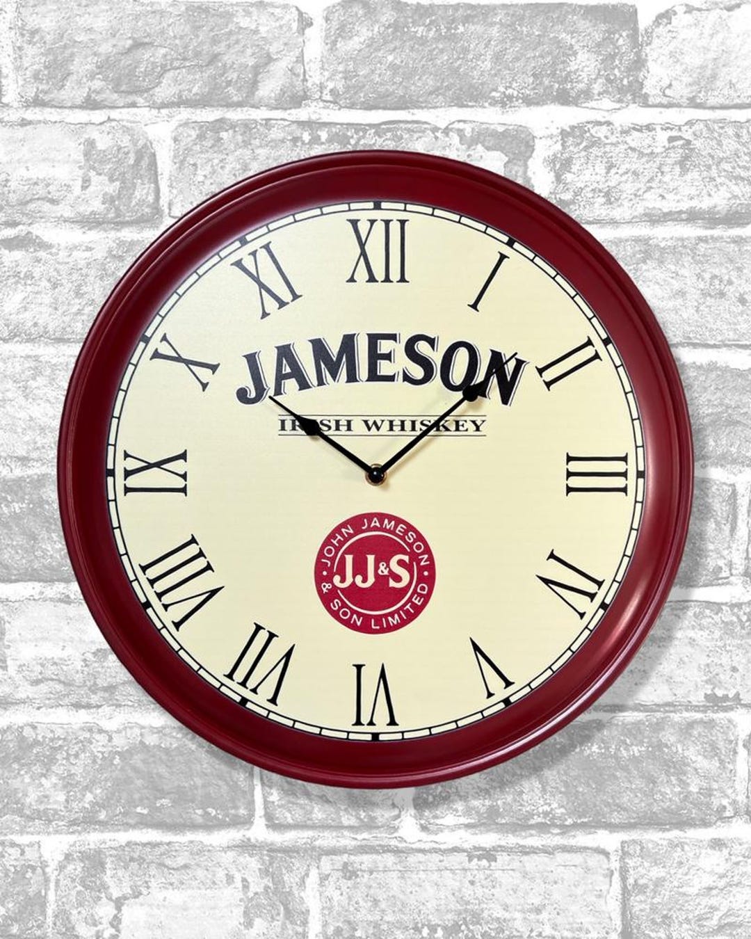Metal Jameson Irish Whiskey Wall Clock/pub Clock - Etsy