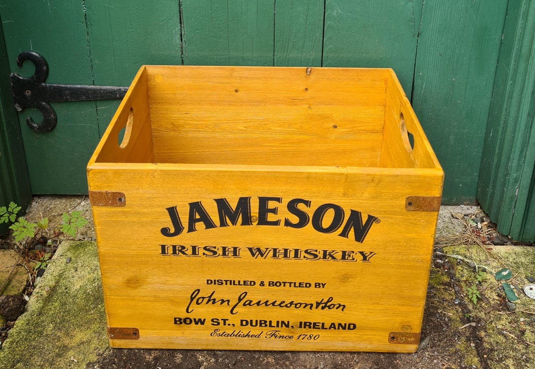 Vintage Style Jameson Whiskey Crate/whisky Box/irish Whiskey Box - Etsy