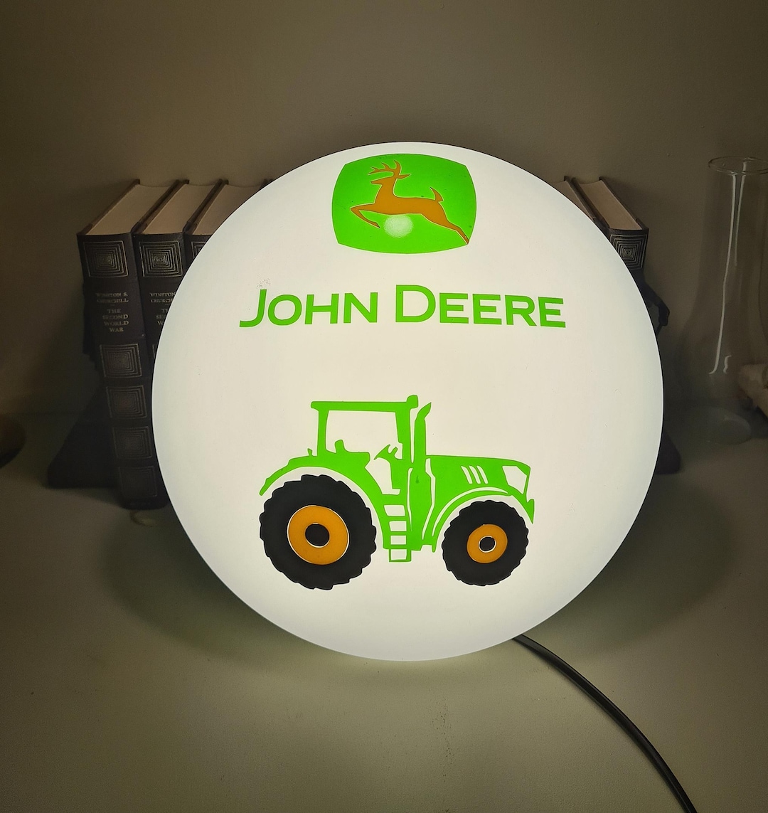 John Deere Tractor Wall Light/tractor Sign - Etsy