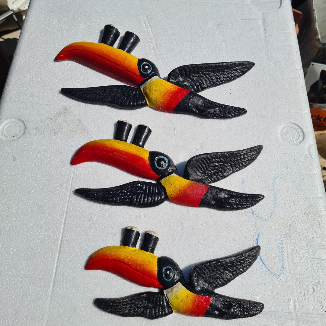 Cast Iron Guinness Graduated Trio Flying Toucans/guinness Gift - Etsy