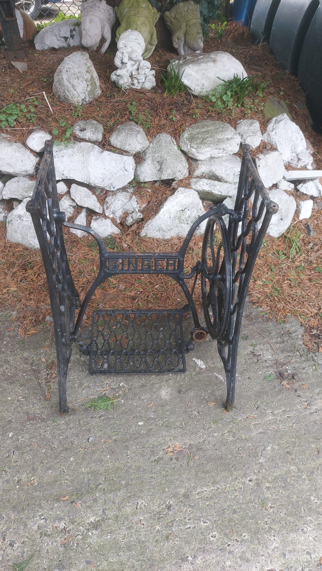Old Singer Cast Iron Sewing Machine Table Base - Etsy