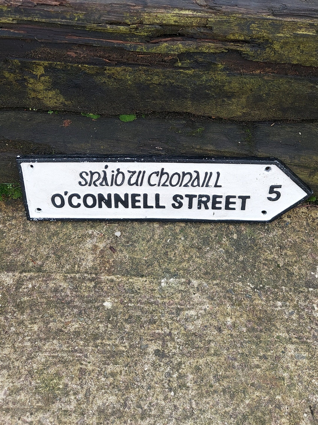 Vintage Style Cast Iron Road Sign for Famous Dublin O Connell Street ...