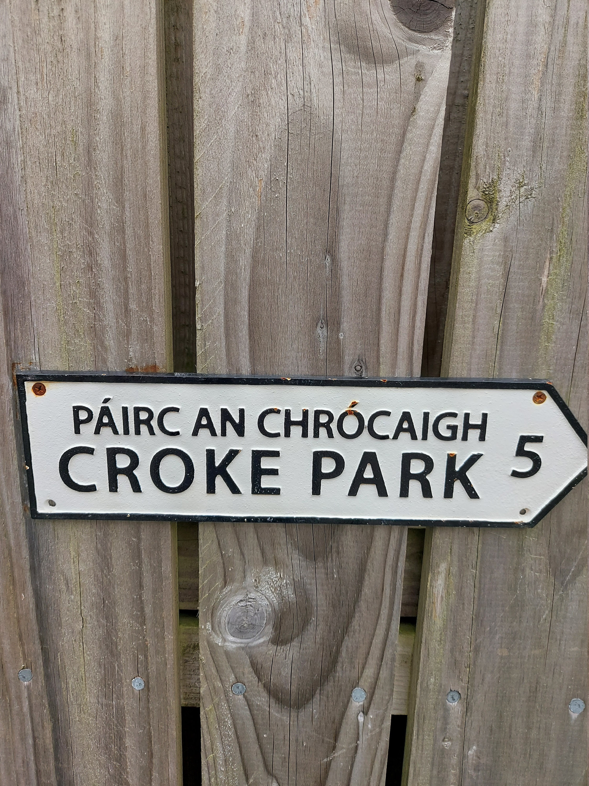 Croke Park Stadium Vintage Style Road Sign/irish Gaelic - Etsy