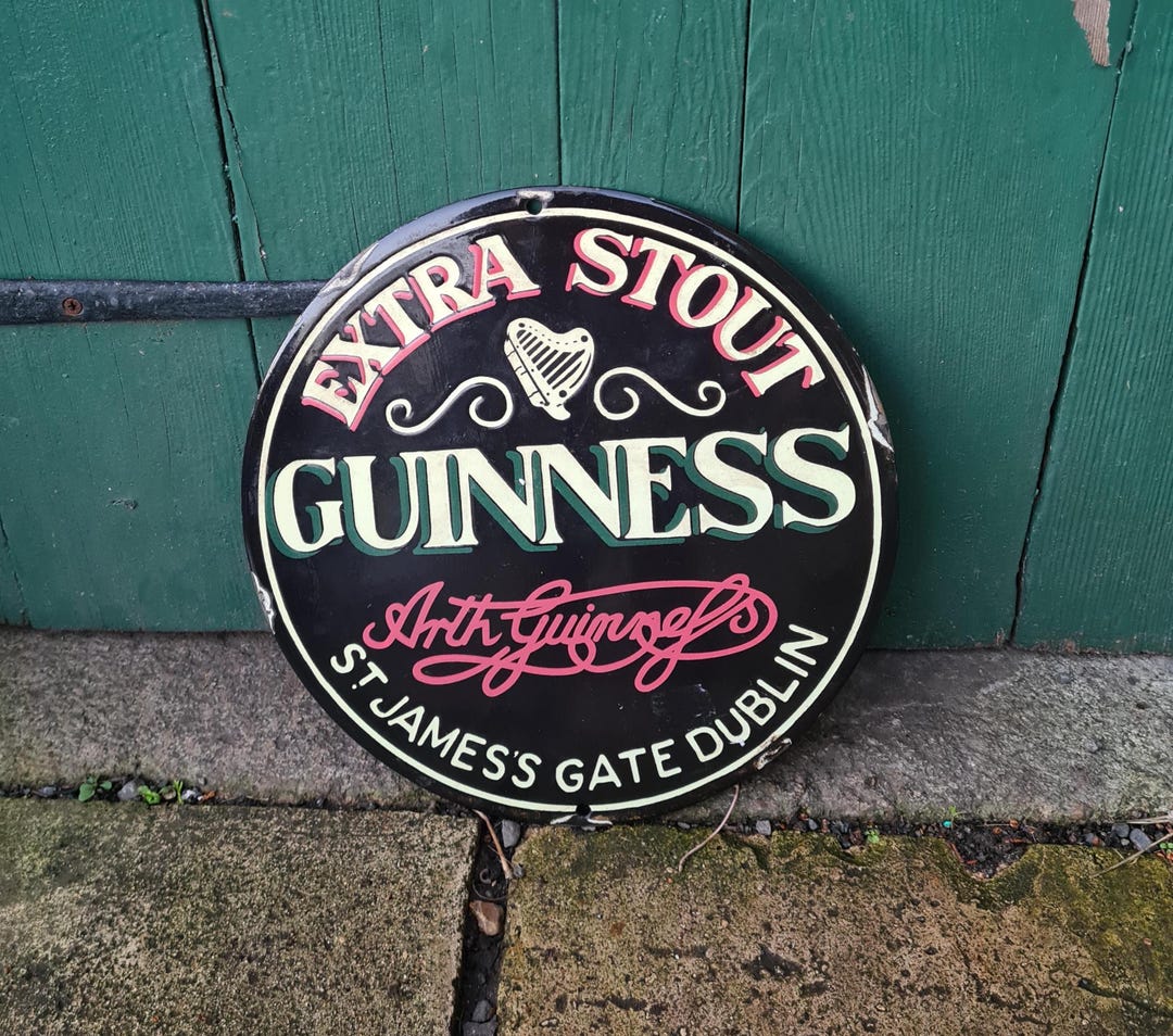 Vintage Style Enamel Guinness Beer Enamel Wall Plaque/enamel ...