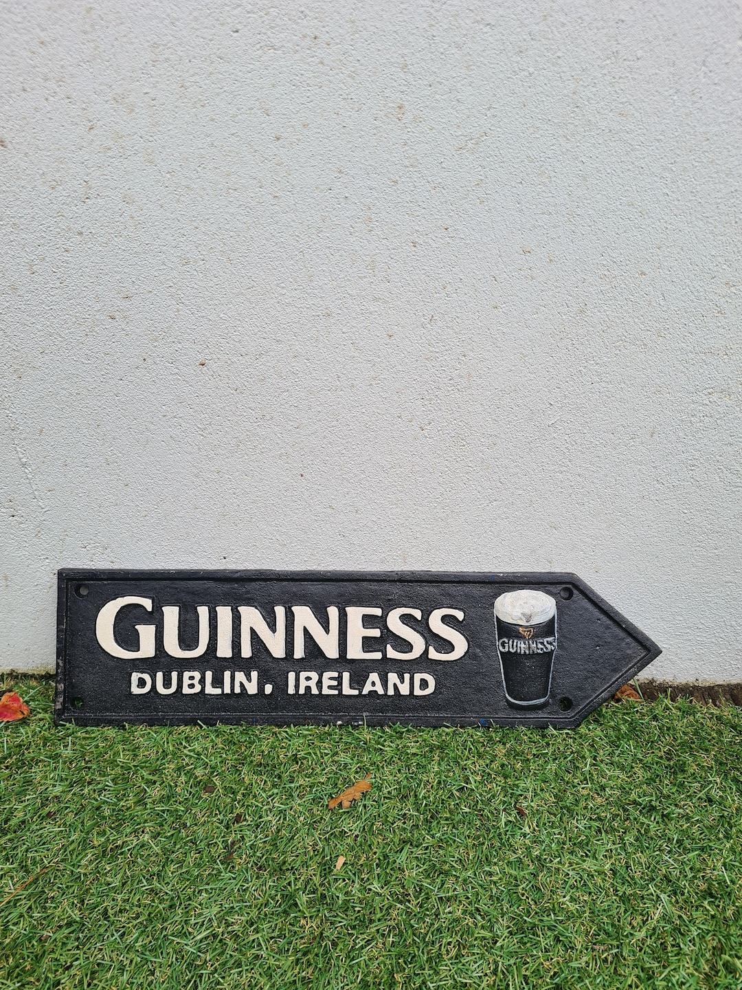 Vintage Style Cast Iron Guinness Dublin Road Sign - Etsy
