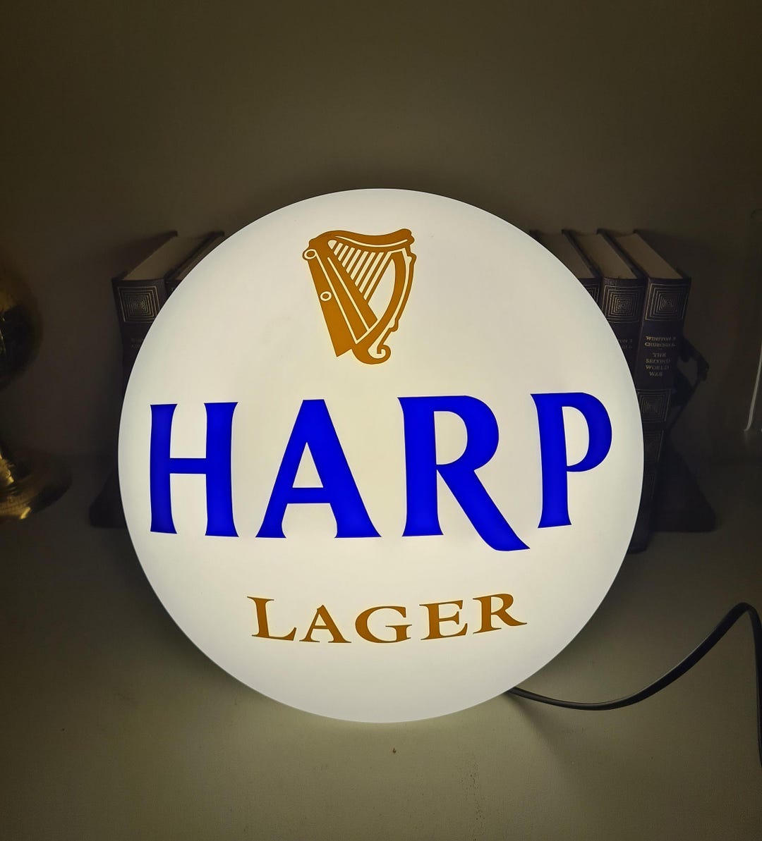 Harp Lager Beer Advertising Led Back-lit Wall Light - Etsy