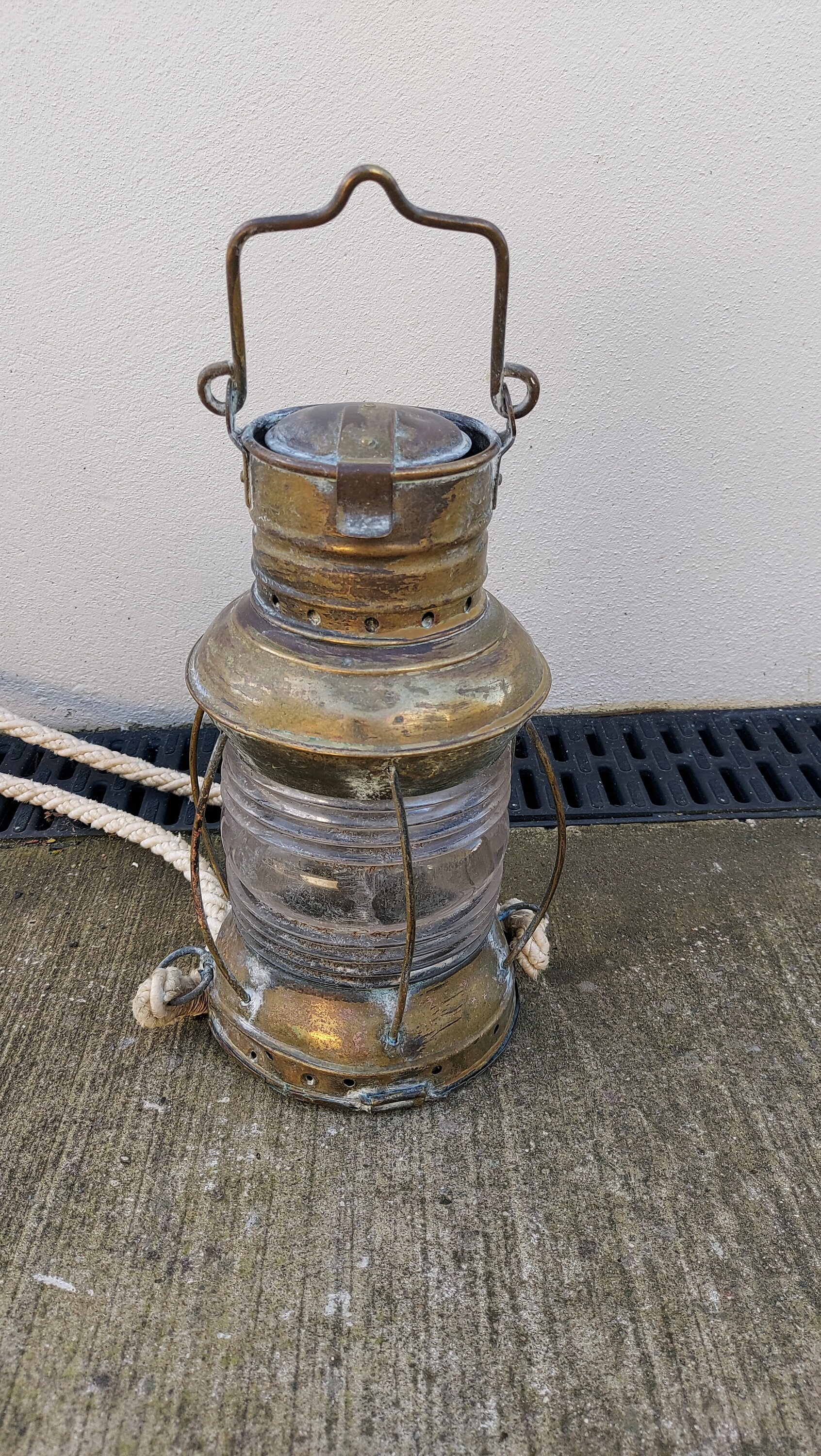 Vintage Brass Ships Lantern - Etsy