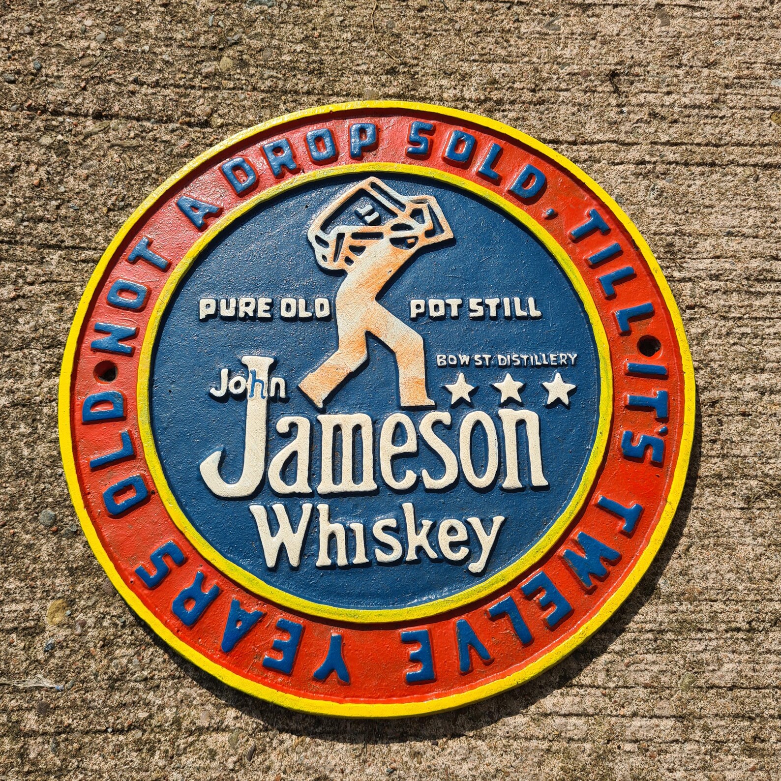 Jameson Whiskey Cast Iron Sign, Irish Bar Decor (24 Cms) - Etsy