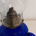 Bristol Blue Glass Oil Finger Lamp/blue Lamp/victorian - Etsy