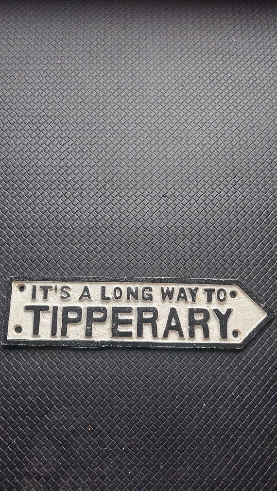 Small Vintage Style Irish Road Sign It's a Long Way to - Etsy