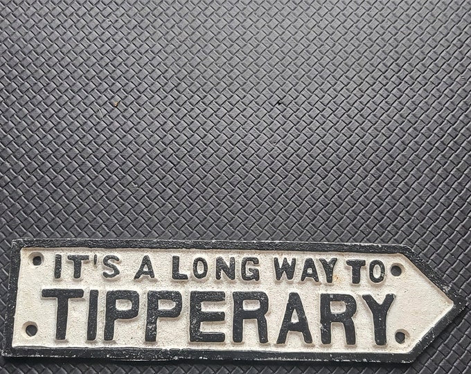 Small Vintage Style Irish Road Sign It's a Long Way to Tipperary - Etsy