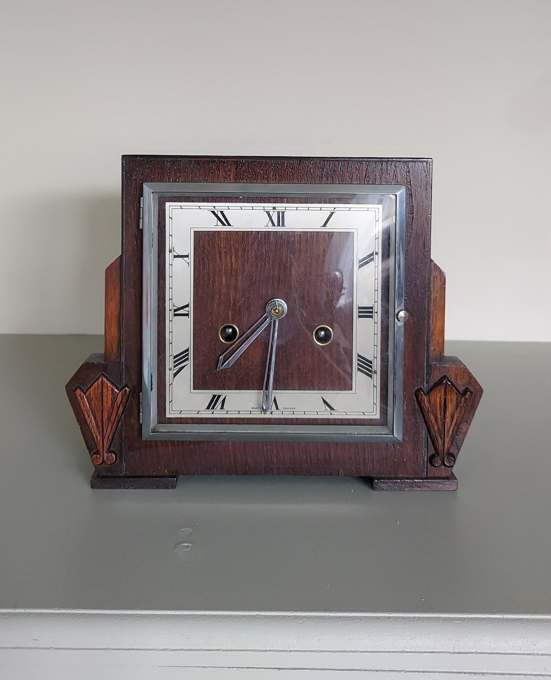 Art Deco British Clocks Mantle Clock Circa 1930/art Deco Mantle Clock ...