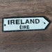 Small Cast Iron Vintage Style Irish Road Sign for Ireland/eire Sign - Etsy