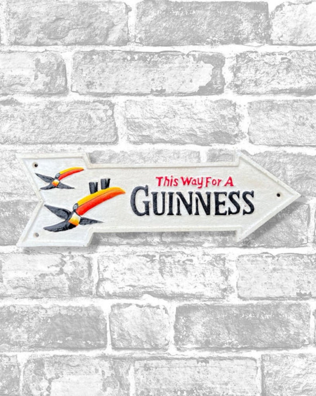 Cast Iron Guinness Beer Sign/guinness Sign - Etsy