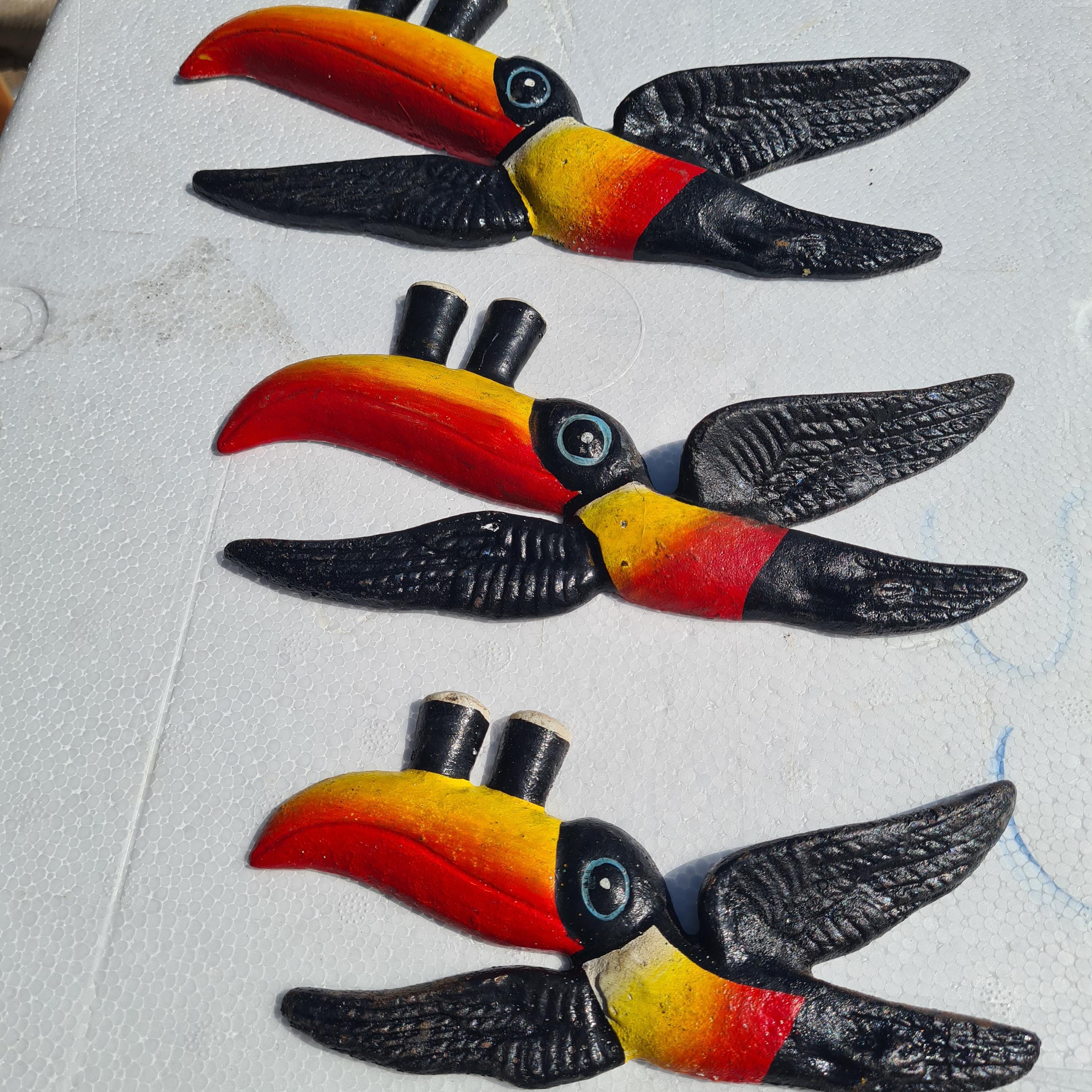 Cast Iron Guinness Graduated Trio Flying Toucans/guinness Gift - Etsy