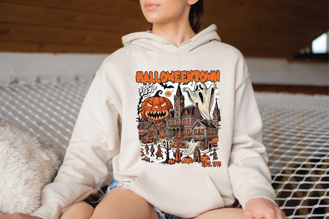 Halloween Town Est 1998 Hoodie, Vintage Halloweentown Hoodie, Pumpkin ...