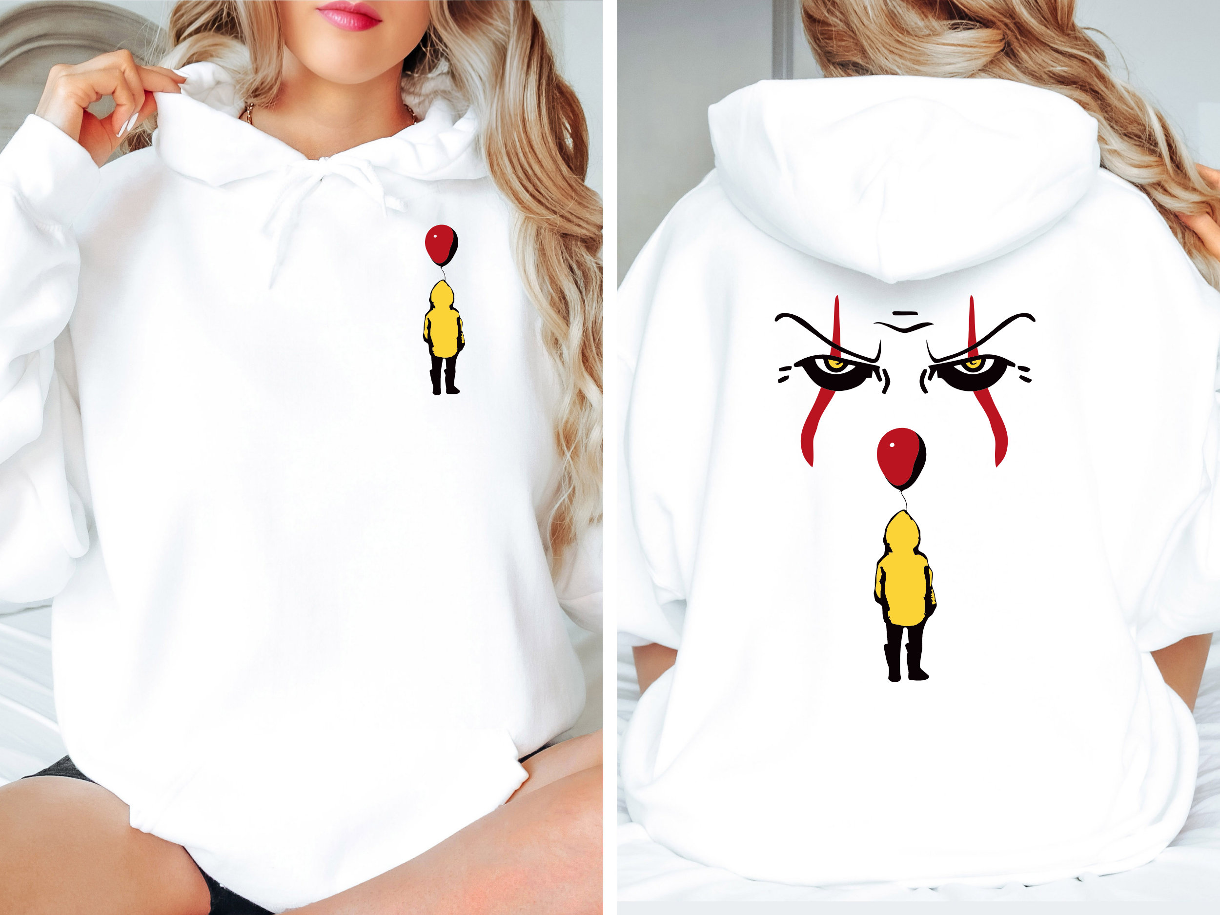 Sudadera con Capucha IT Movie, Pennywise IT Película, Horror Movie, We ...