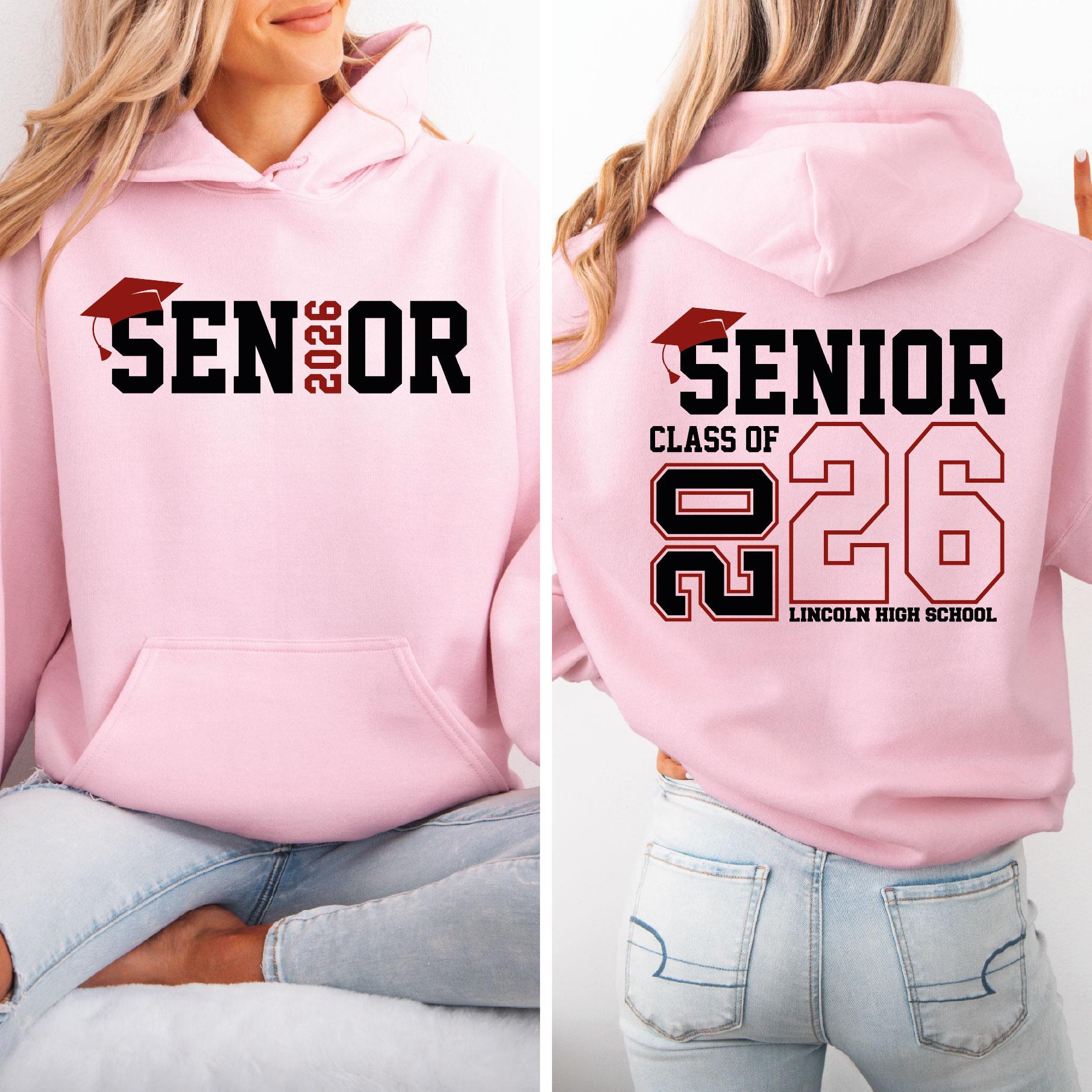 Custom Senior Class of 2026 Sweater: Graduation Hoodie - Etsy
