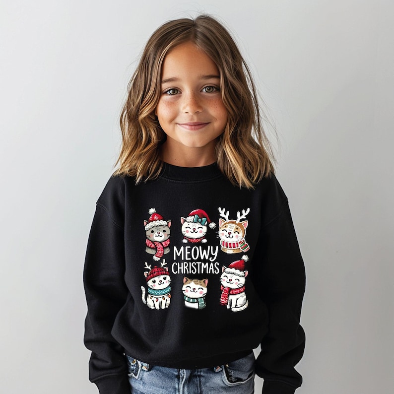 Moewy Christmas Kids Sweatshirt or Tshirt Cute Christmas Kids Shirt ...
