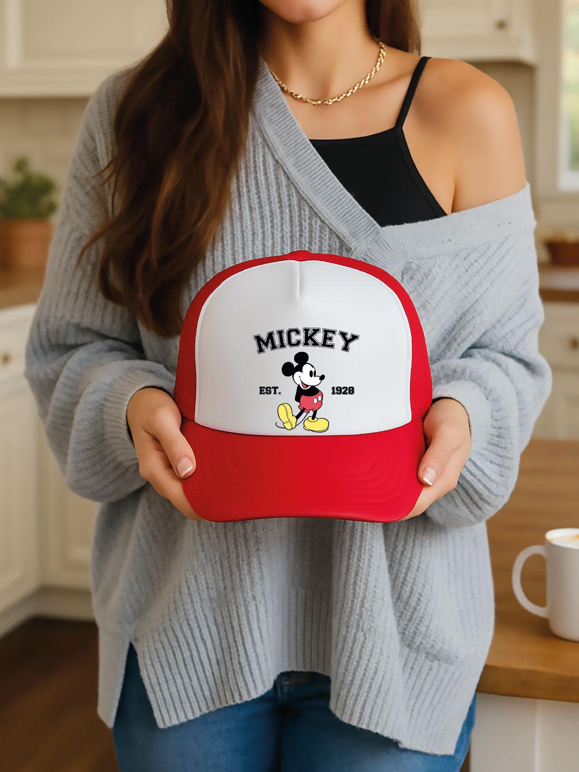 Disney Trucker Hat Mickey Est 1928 Hat Matching Disney Trip Hats Disney ...