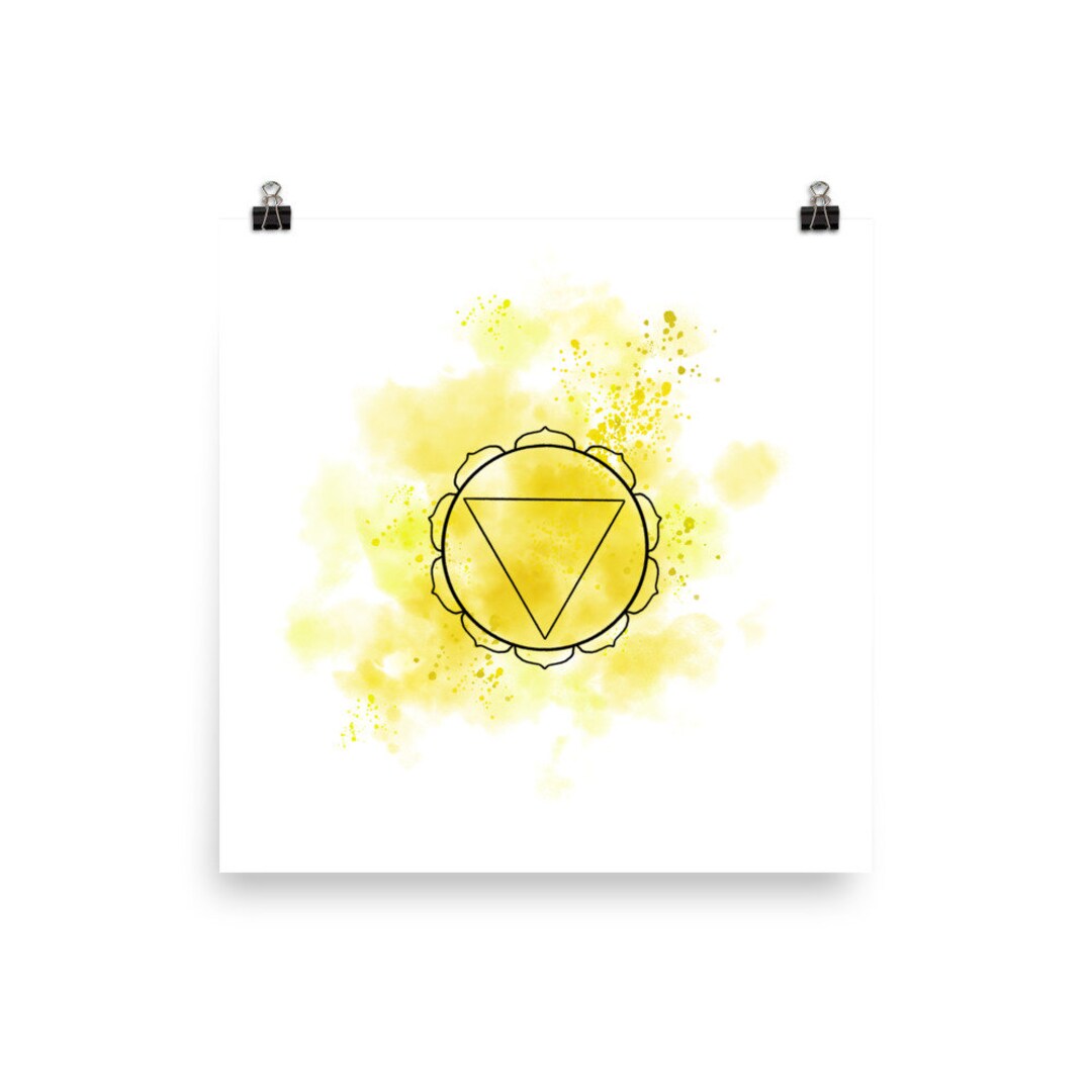 Solar Plexus Chakra Wall Art Poster - Etsy