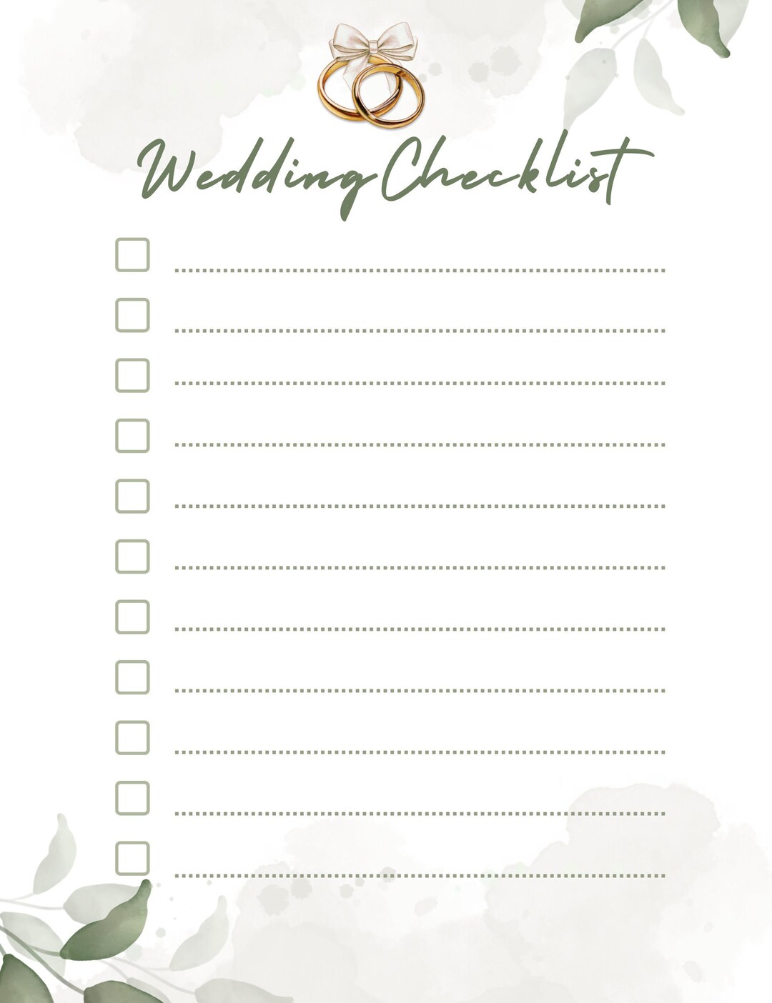 Wedding Organization | Checklist | Digital Planning | Gift for ...
