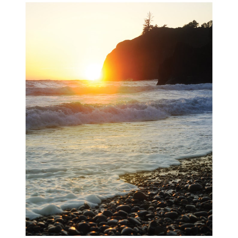 Pacific Northwest Beach Sunset Photo Print, Color, Photography, Wall ...