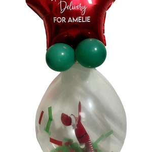 ELF ARRIVAL BALLOON Special Delivery Elf Balloon Do It Yourself Kit ...