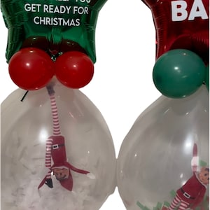 Personalised Elf Arrival Balloon Kit ELF BALLOON Elf POP Balloon - Etsy