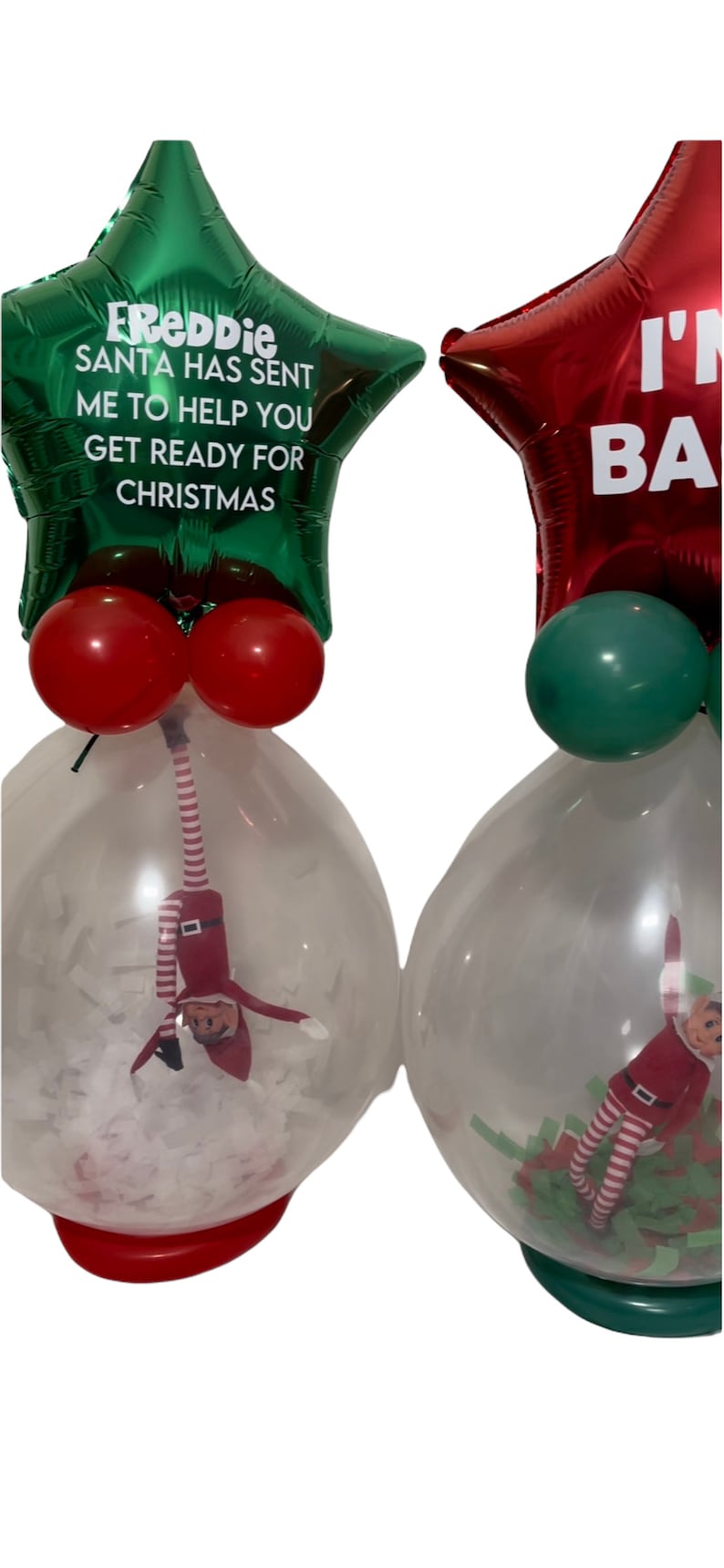 Personalised Elf Arrival Balloon Kit ELF BALLOON Elf POP - Etsy