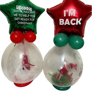 Personalised Elf Arrival Balloon Kit ELF BALLOON Elf POP Balloon - Etsy